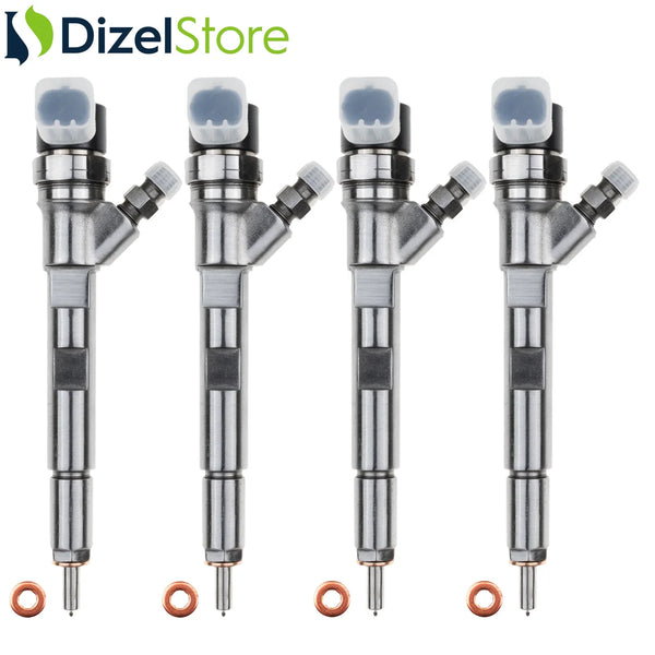 4X 0445110059 Bosch Enjektör Chrysler Voyager Jeep Cherokee 2.5 CRD 05 ...