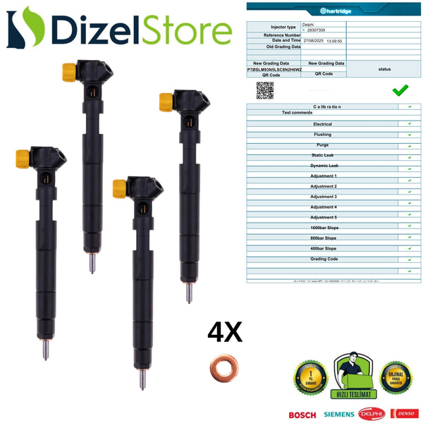 4X MERCEDES SPRINTER EURO 6 DELPHİ ENJEKTÖR 28307309 - A6510703087 – Dizel Store